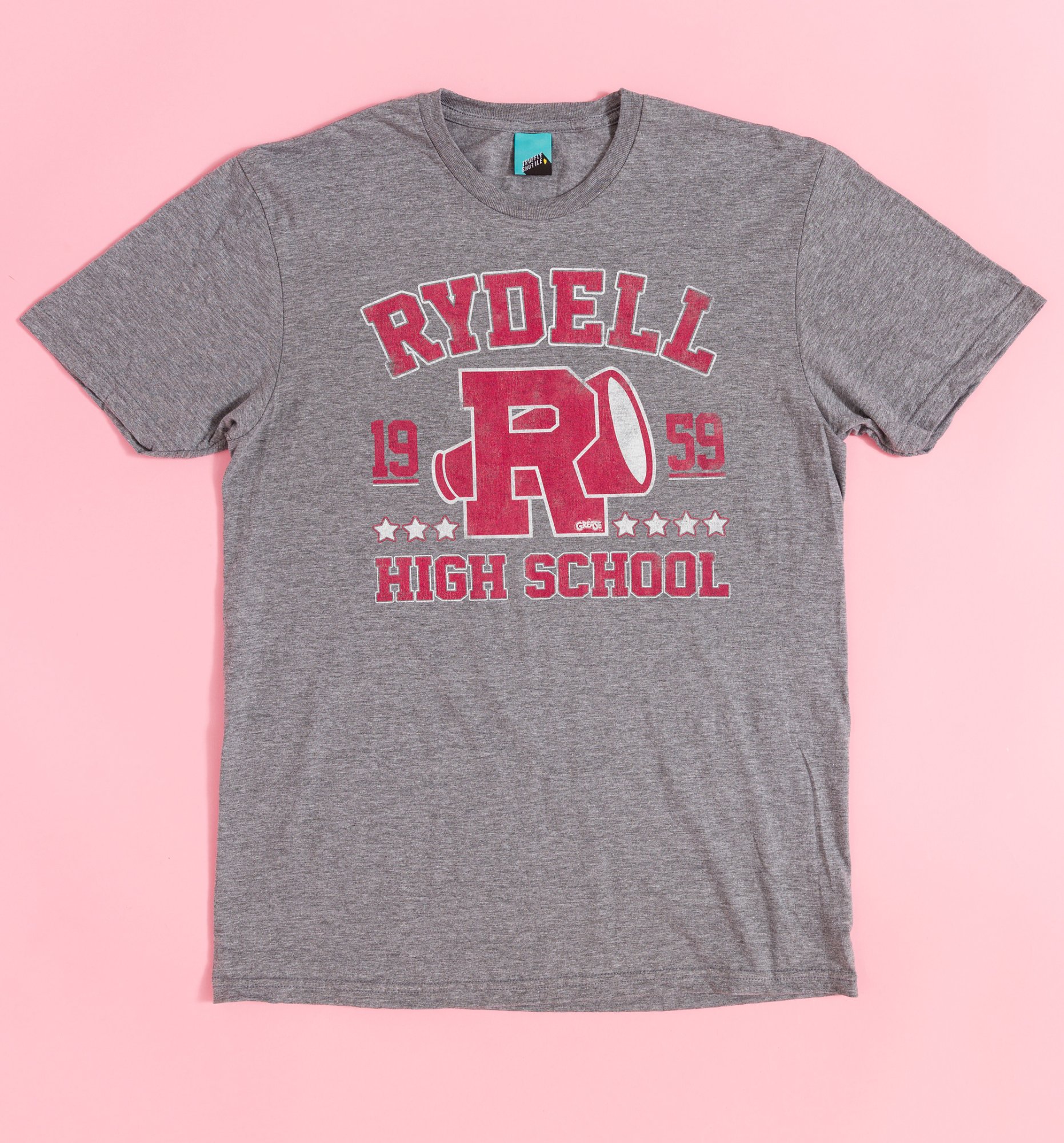 Grease Rydell High School Athletic Grey Marl T-Shirt