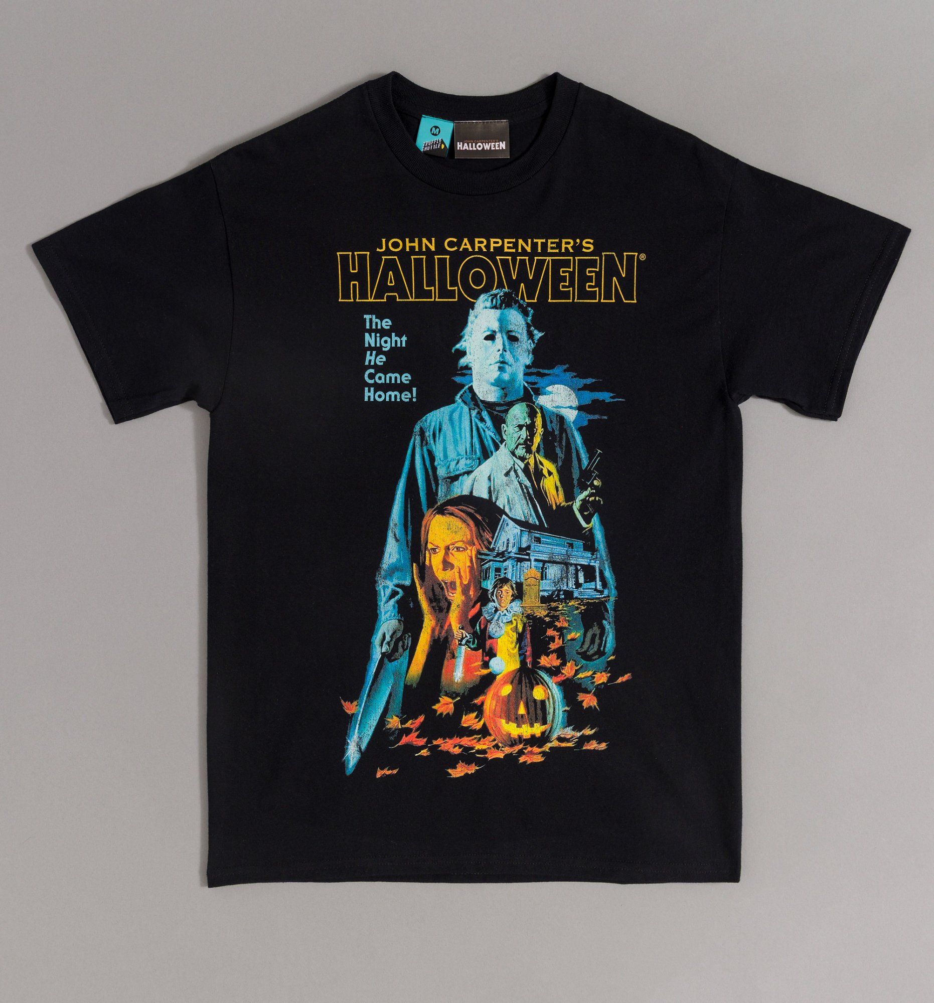 Halloween Vintage Movie Poster Black T-Shirt