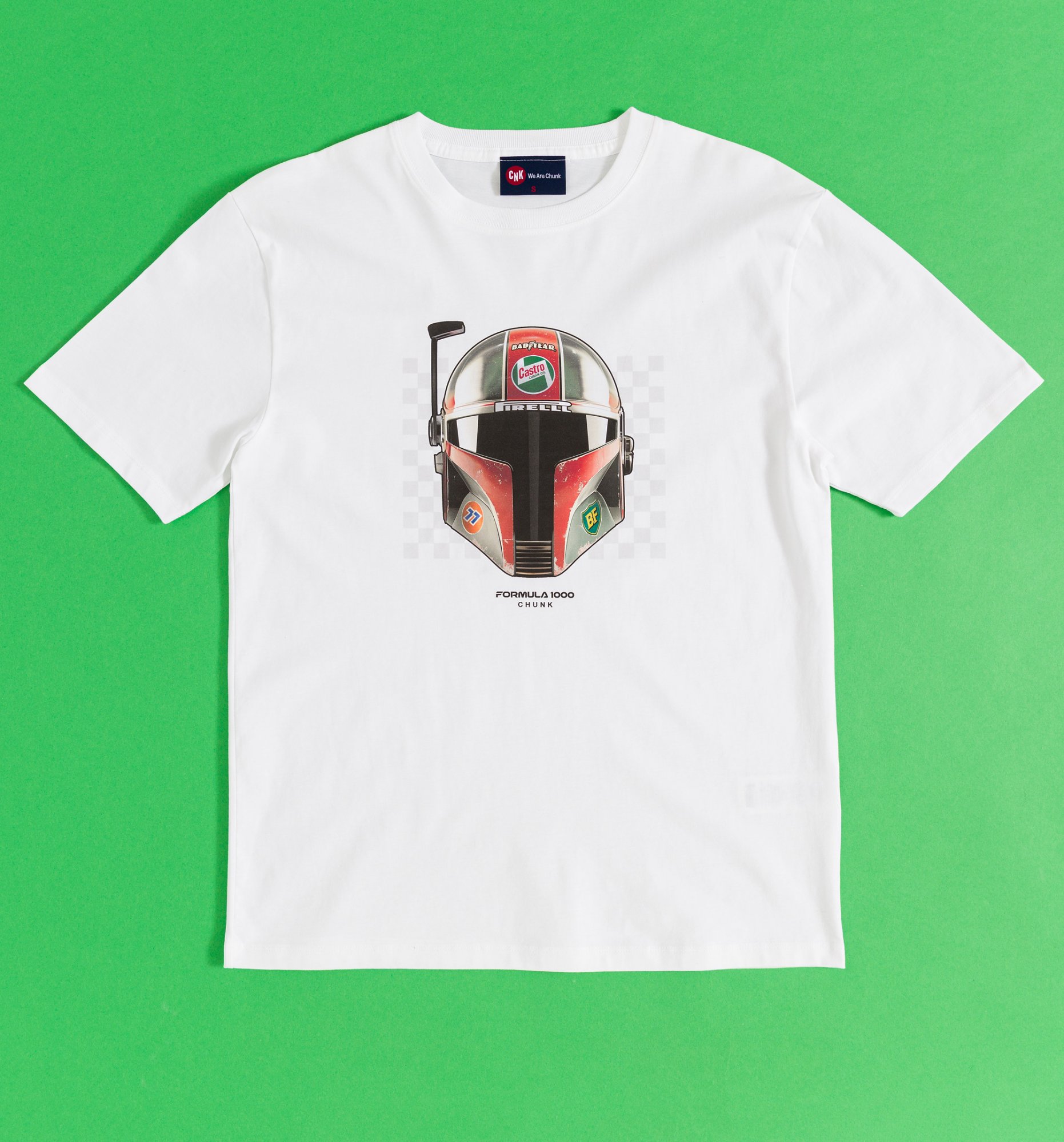 Hunter Racing White Organic T-Shirt from Chunk