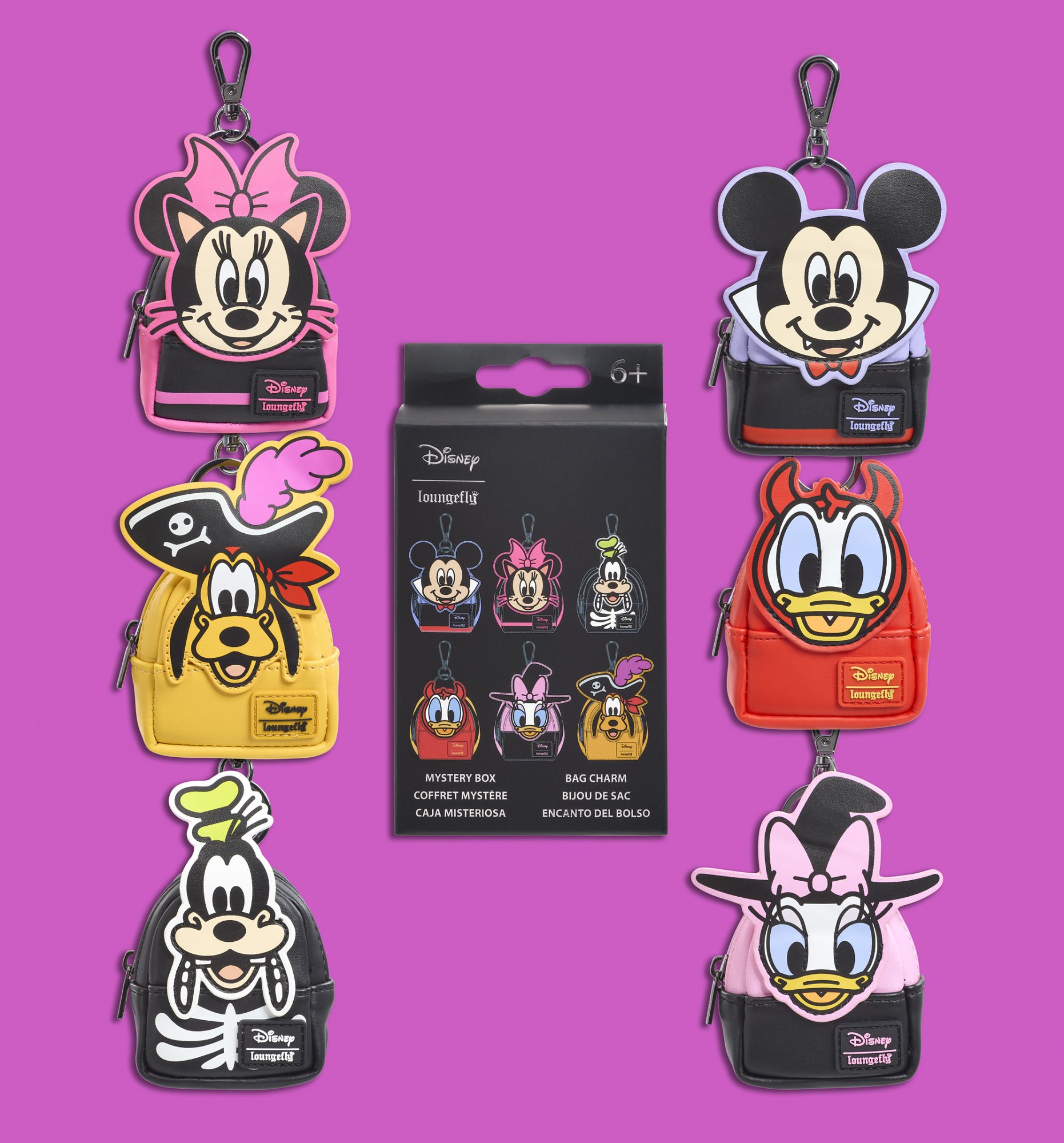 Loungefly Disney Mickey & Friends Halloween Mini Backpack Mystery Charms