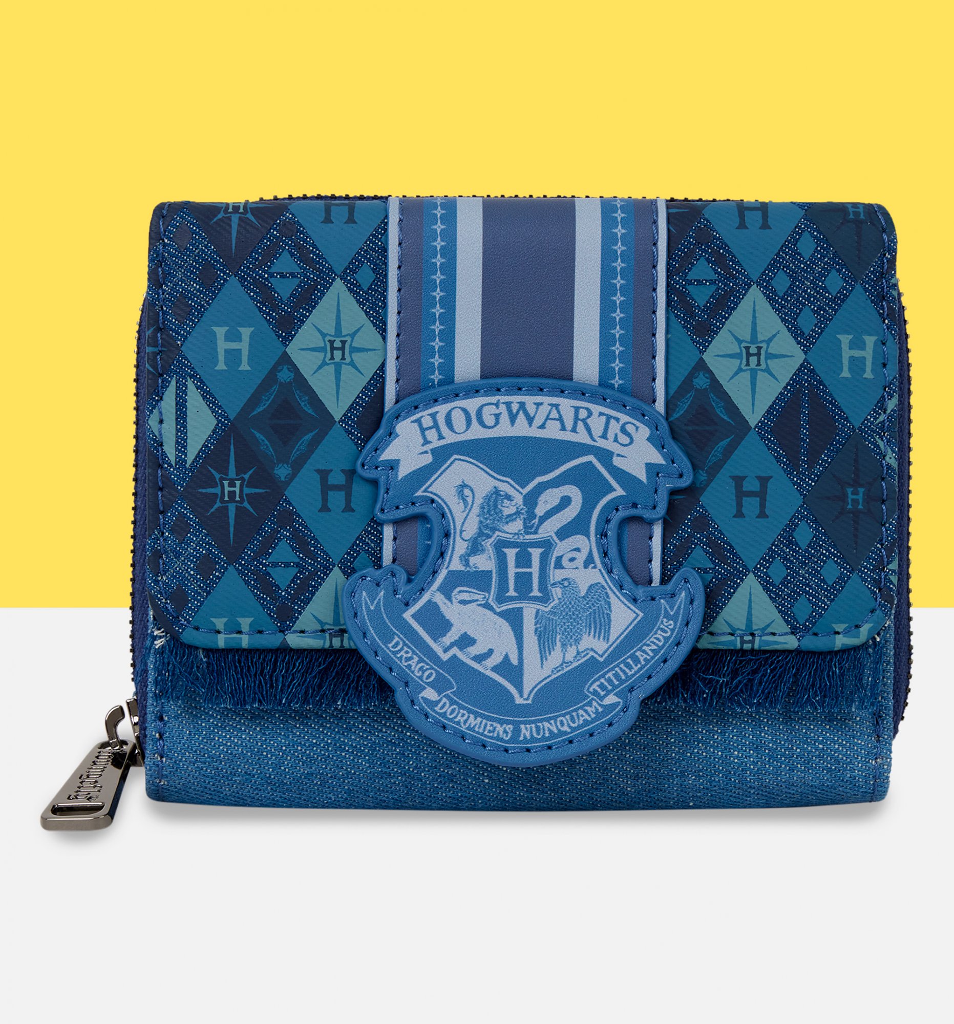 Loungefly Harry Potter Denim Tri-Fold Wallet