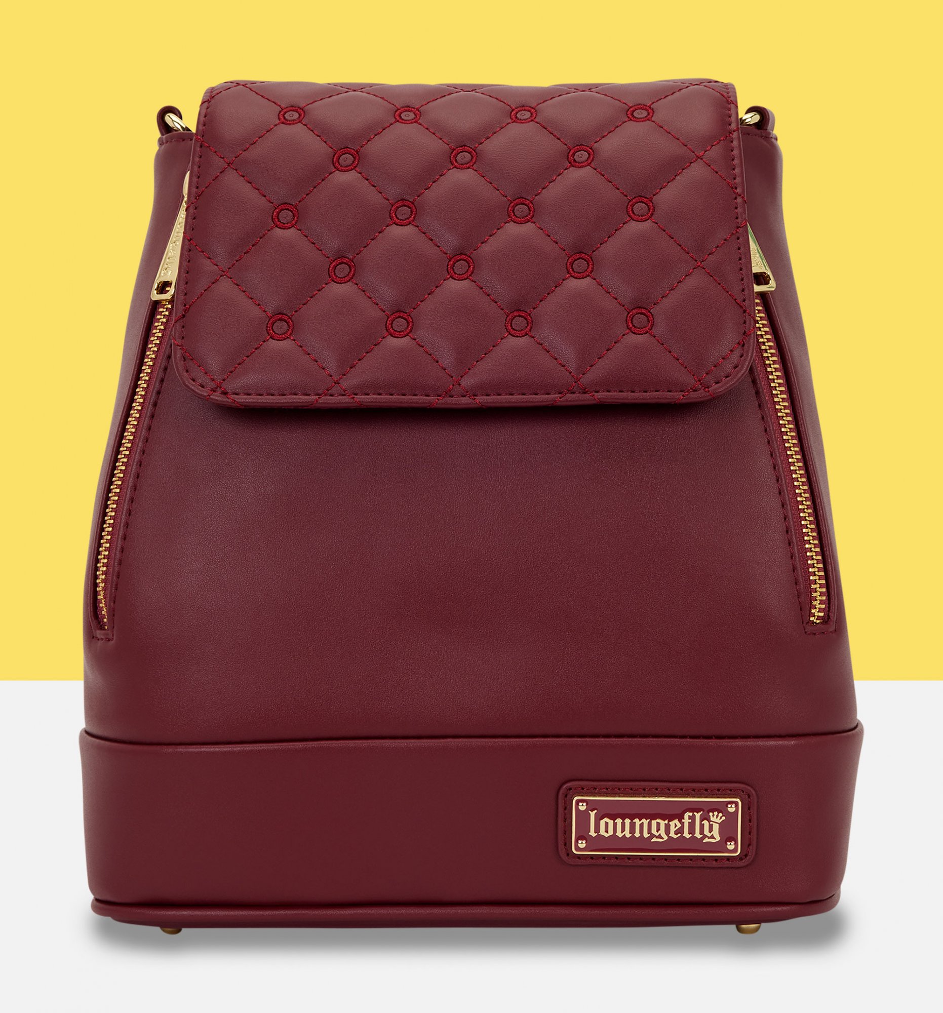 Loungefly Red Pin Trader Convertible Mini Backpack