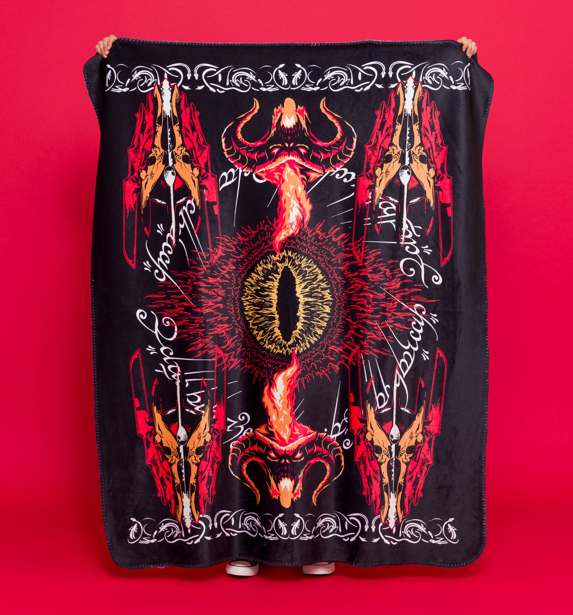 The Lord Of The Rings Villains Fleece Throw