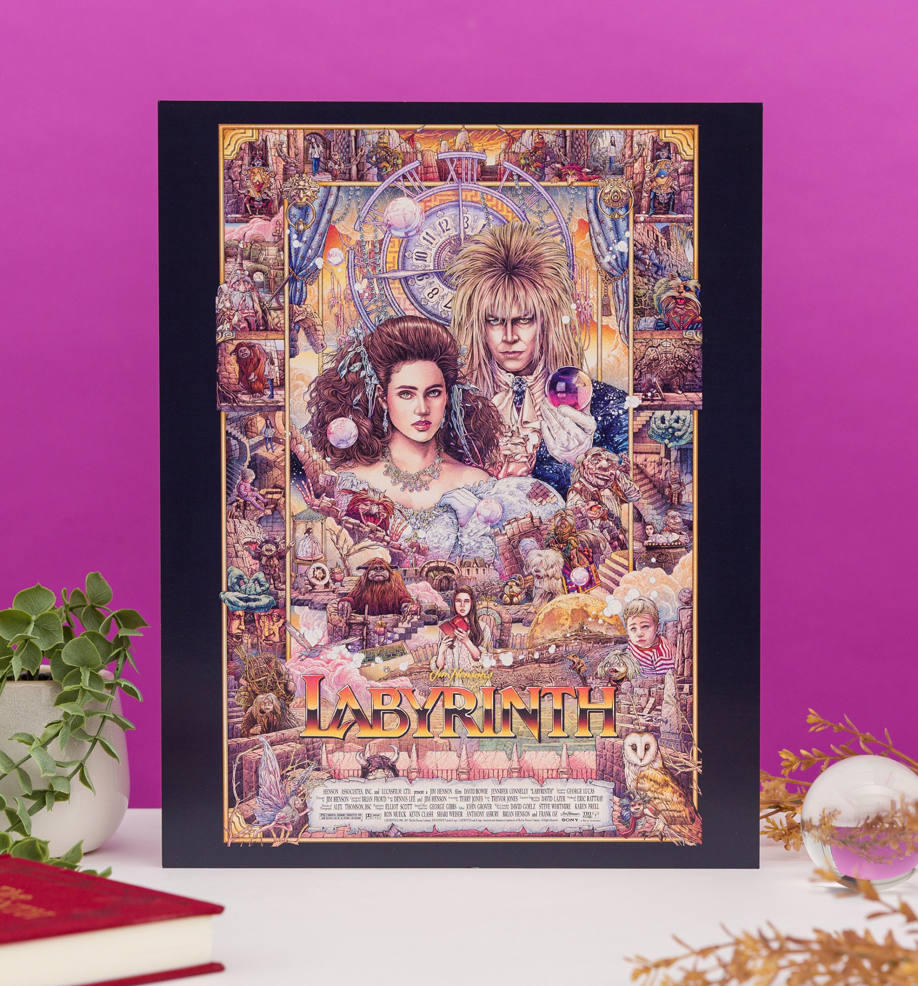 Labyrinth Illustrated Movie Poster Art Print