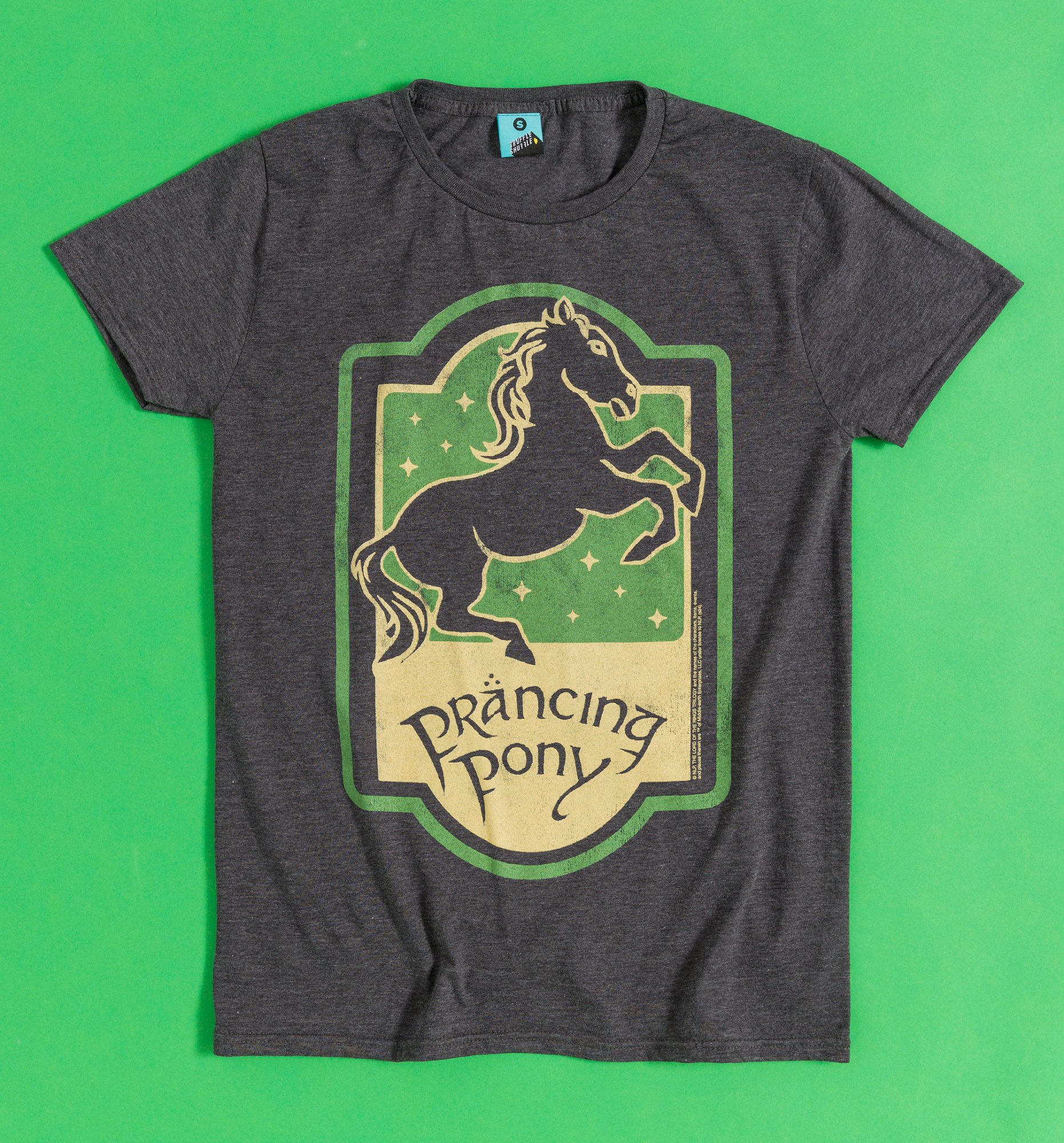 The Lord Of The Rings Prancing Pony Charcoal T-Shirt
