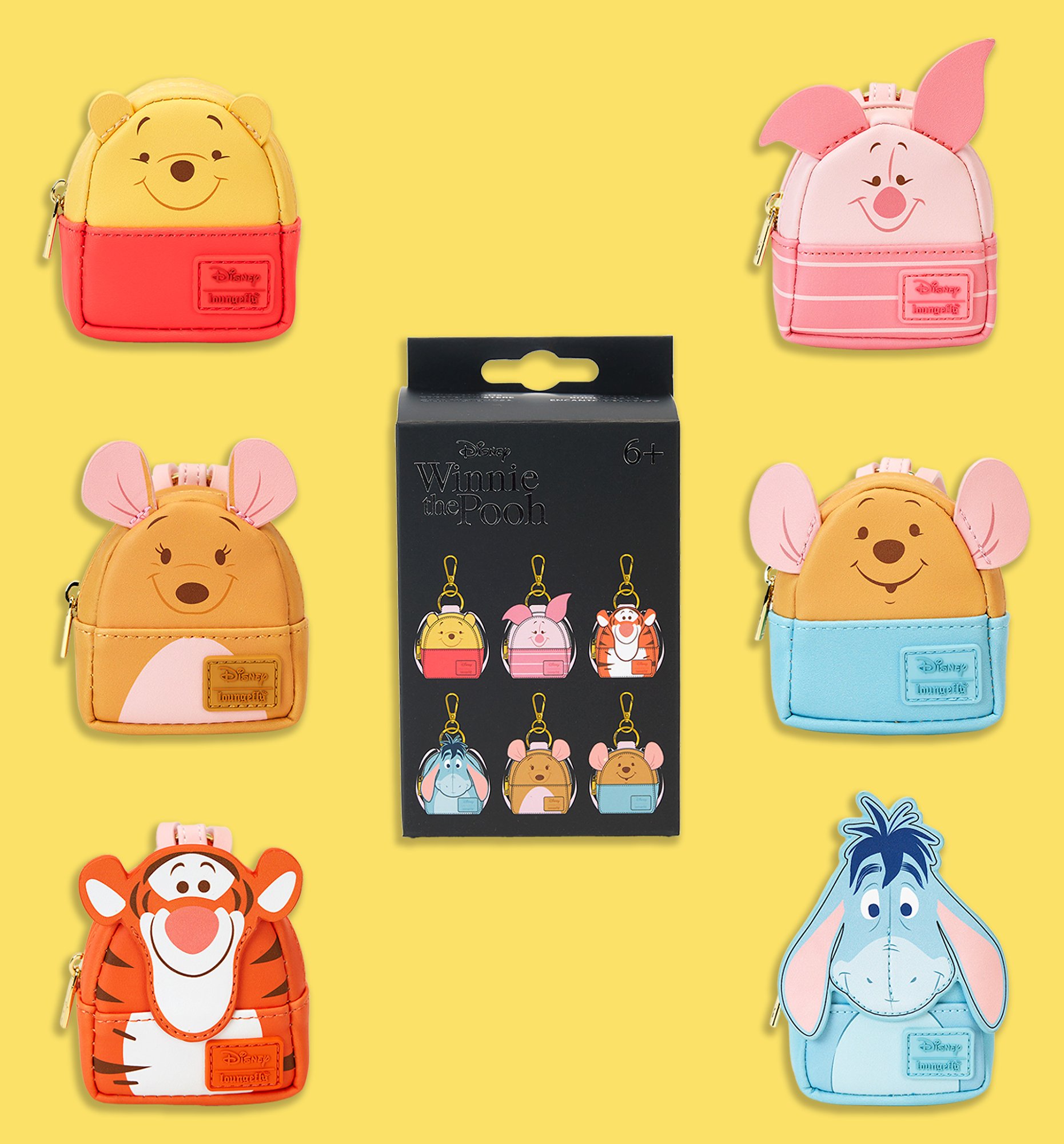 Loungefly Disney Winnie The Pooh Mystery Mini Backpack Keychain Charm
