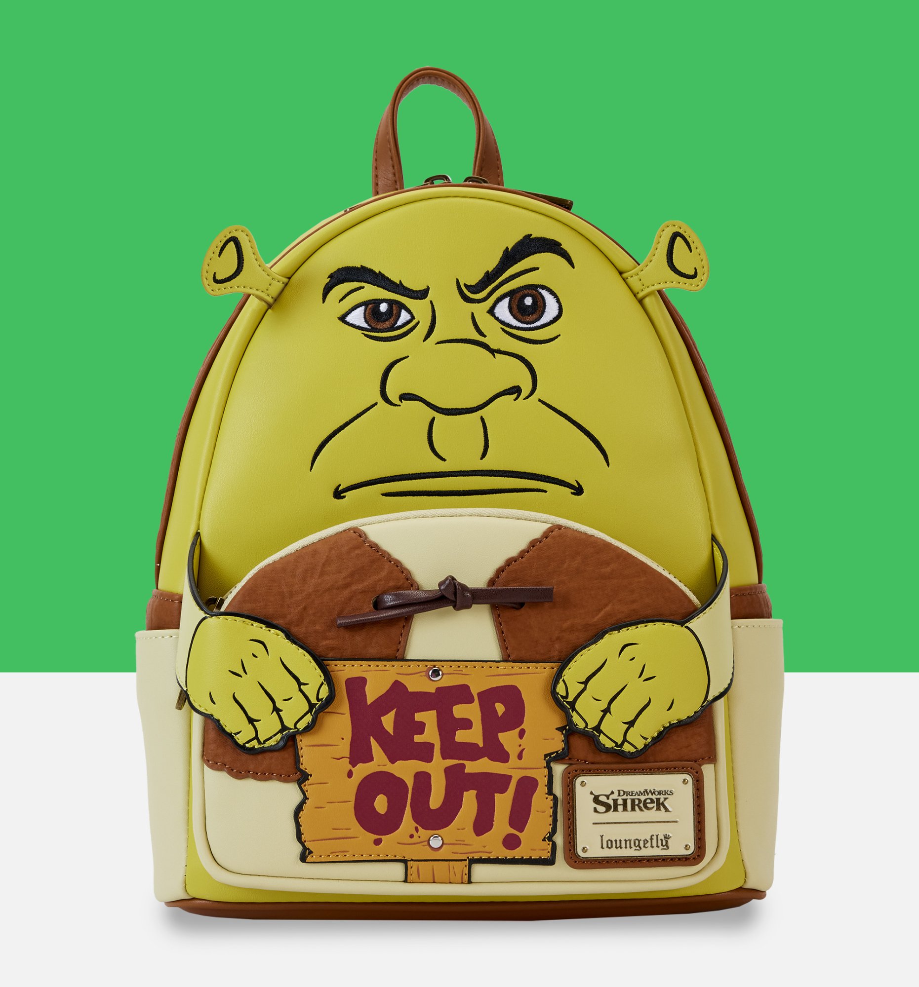 Loungefly Dreamworks Shrek Keep Out Cosplay Mini Backpack