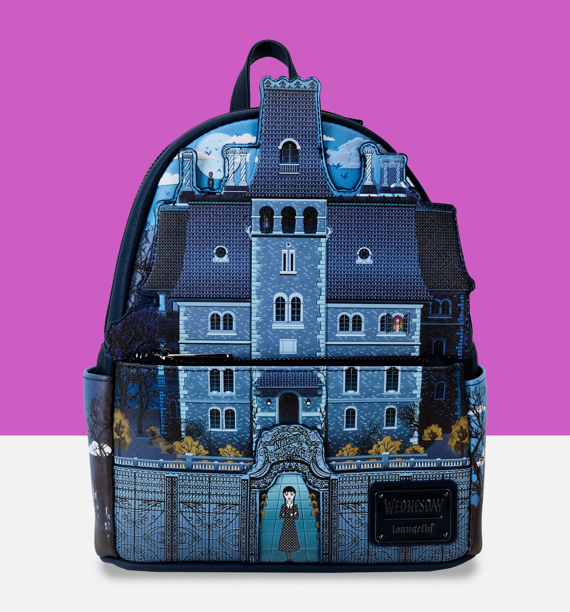 Loungefly MGM Wednesday Nevermore Academy Mini Backpack