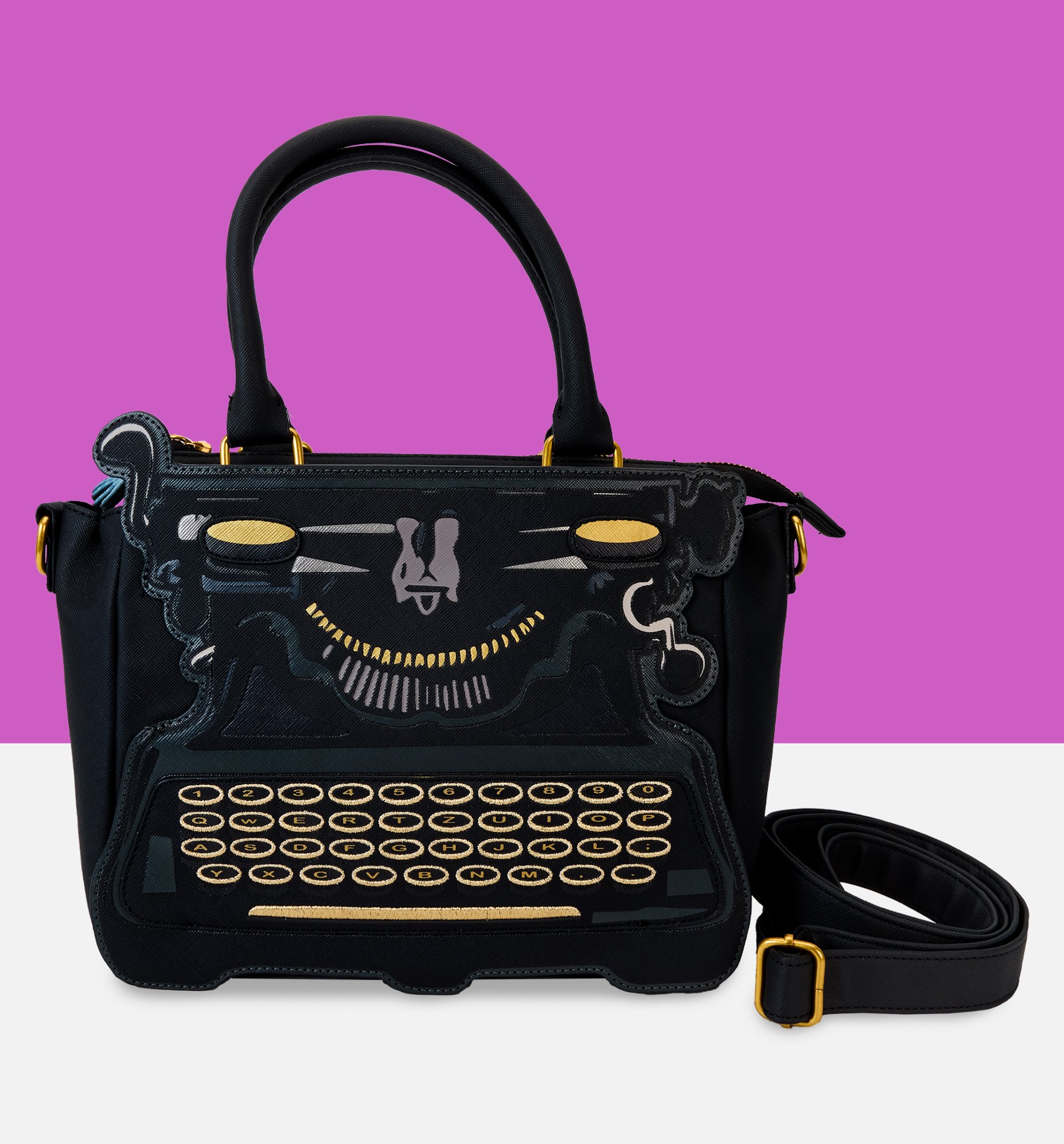 Loungefly MGM Wednesday Typewriter Crossbody Bag