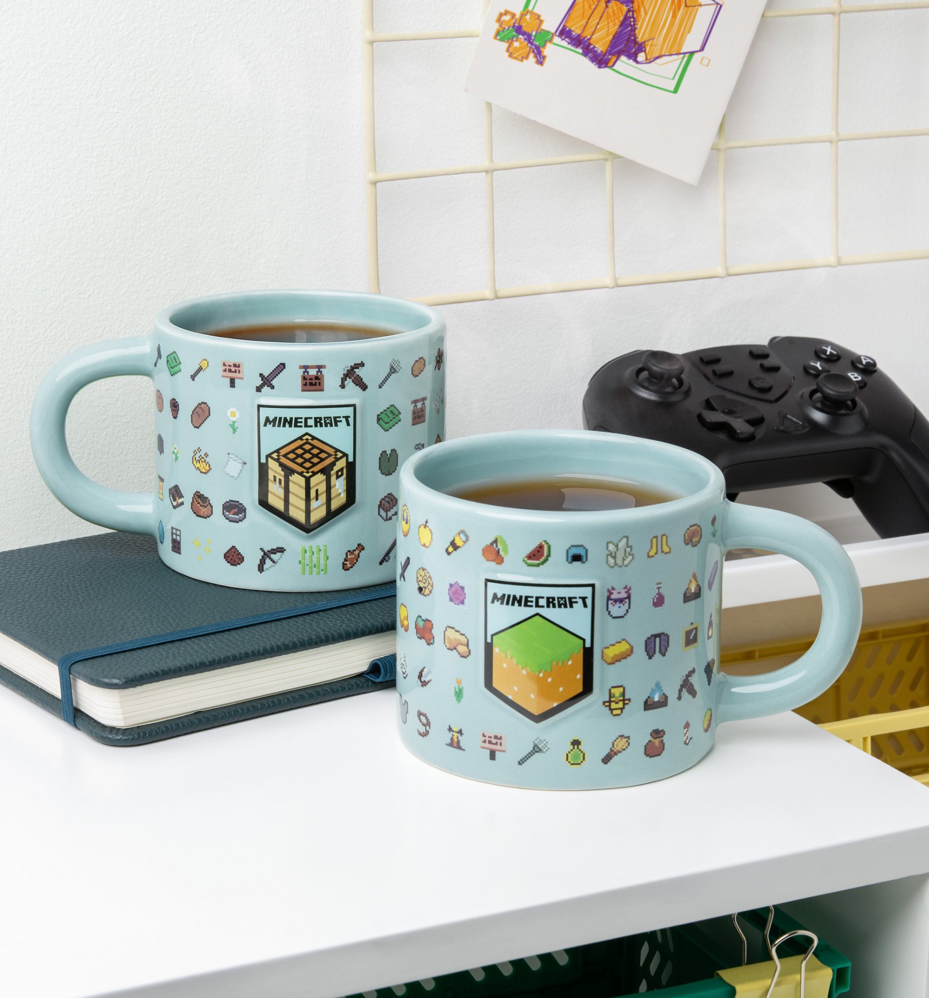 Minecraft Symbols Embossed Mug
