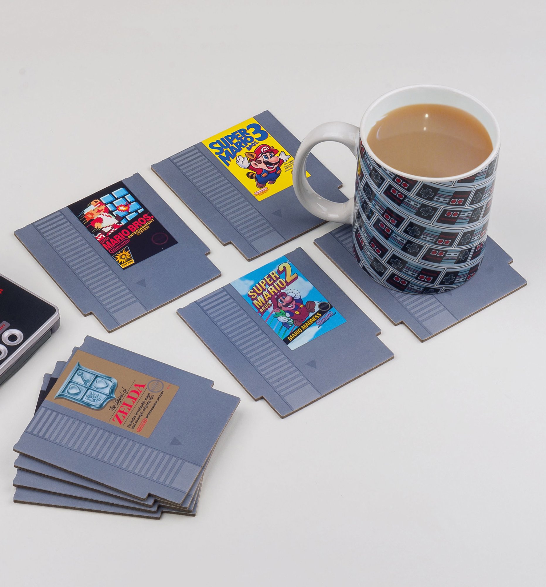 Nintendo NES Cartridge Set Of 8 Coasters