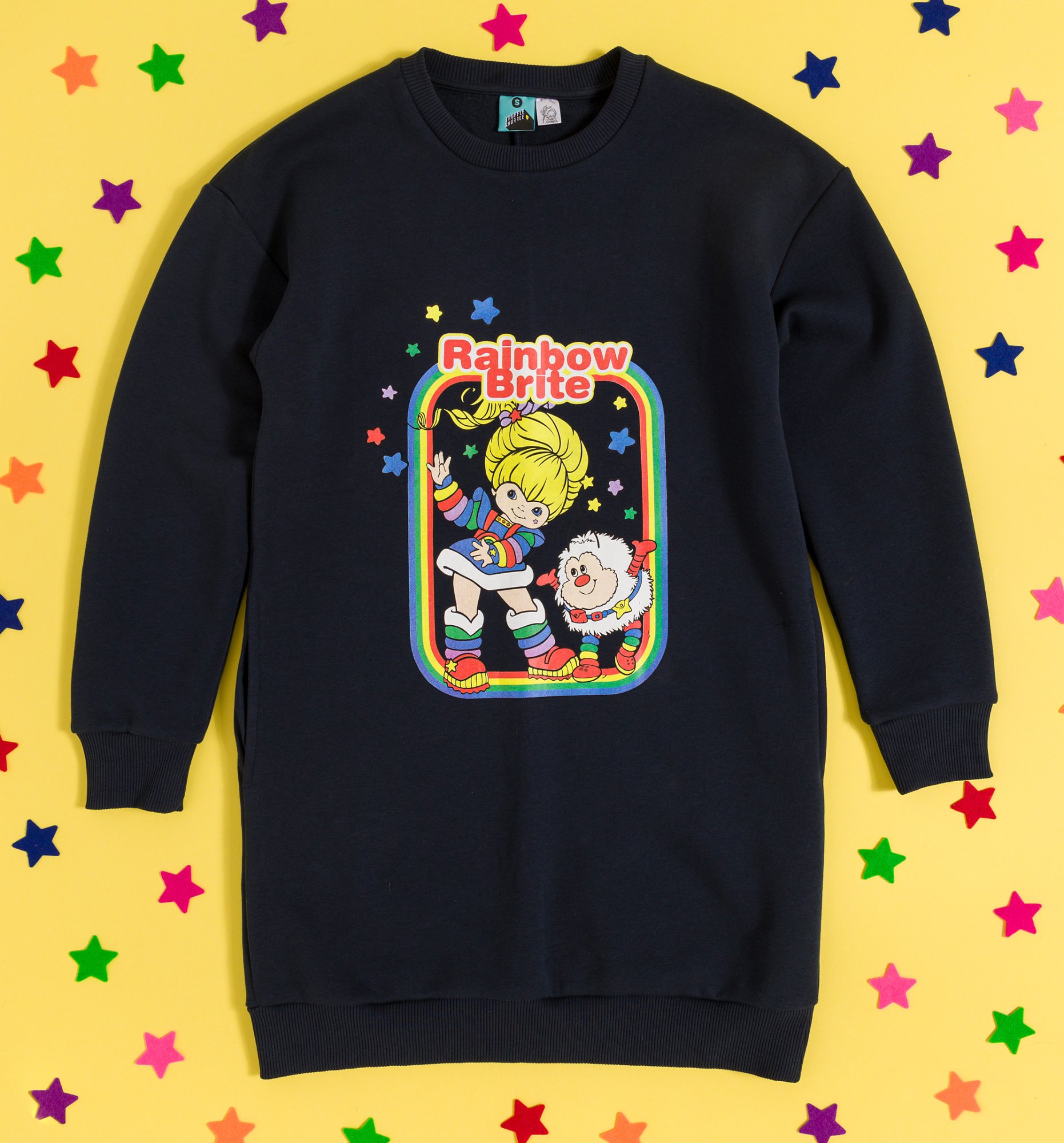 Rainbow Brite Dance Navy Sweater Dress
