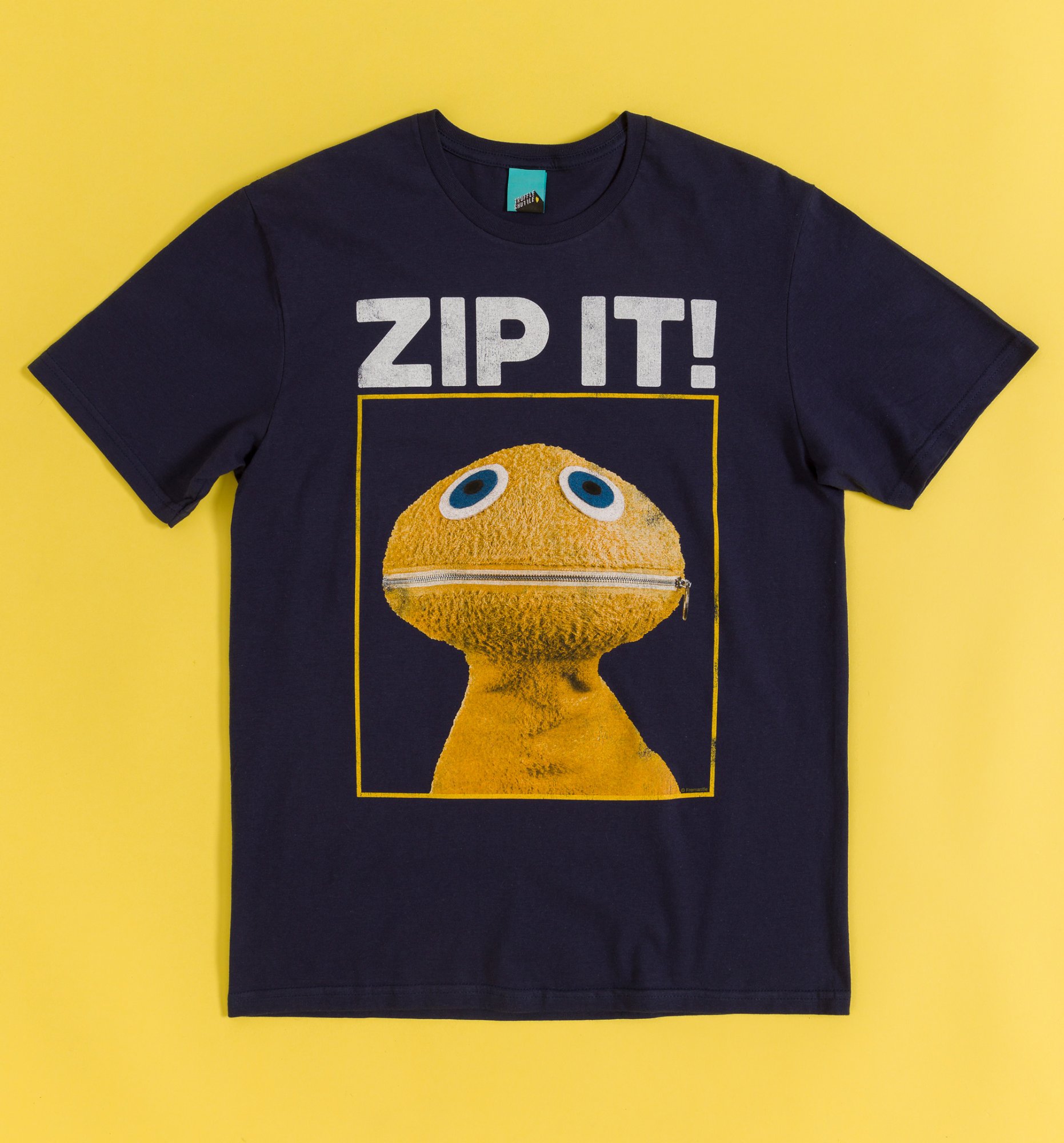 Rainbow Zippy Zip It Navy T-Shirt