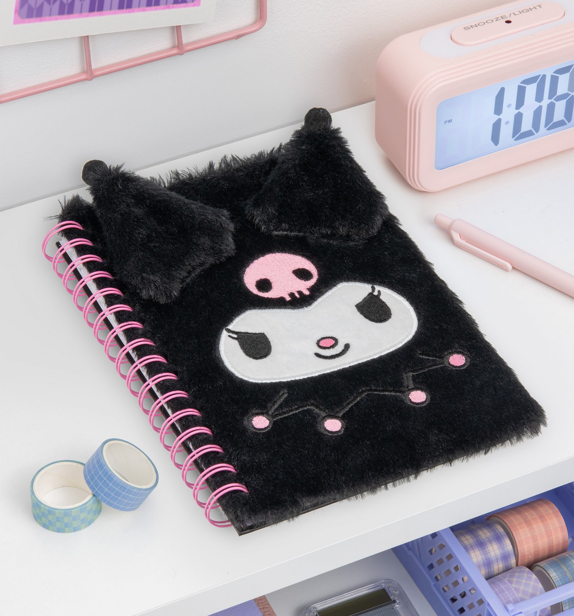 Sanrio Kuromi Fluffy Notebook