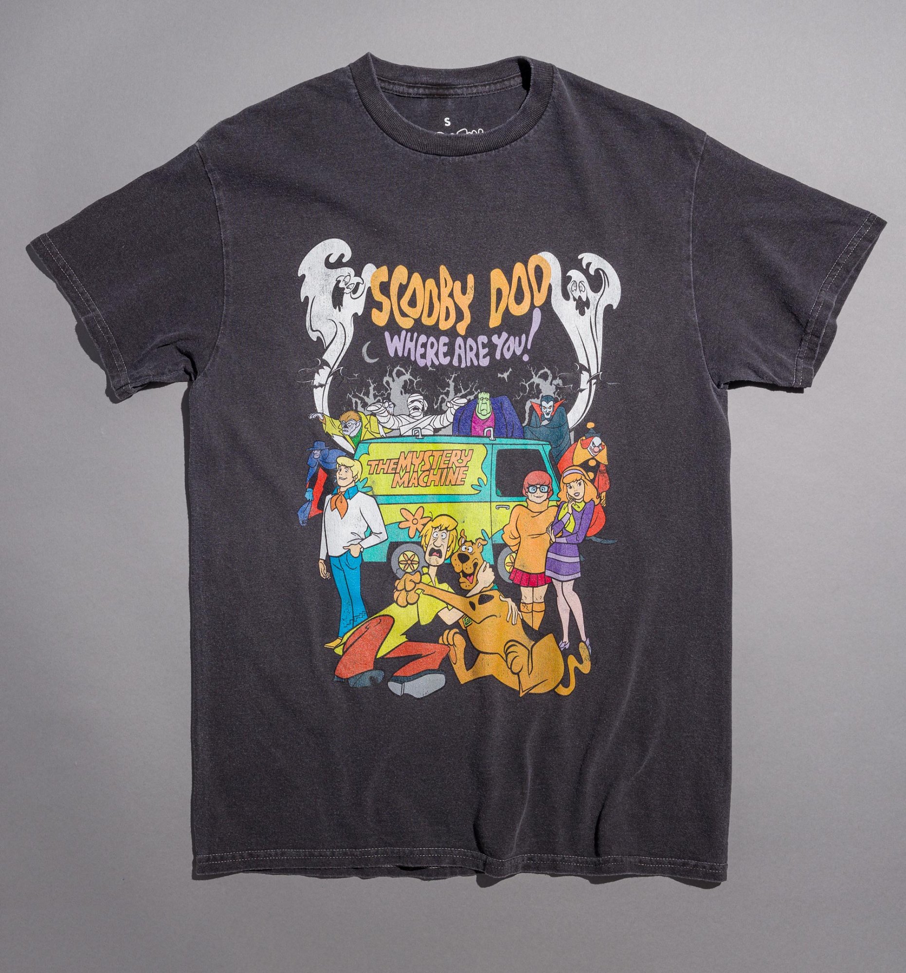Scooby-Doo Where Are You Vintage Wash Charcoal T-Shirt