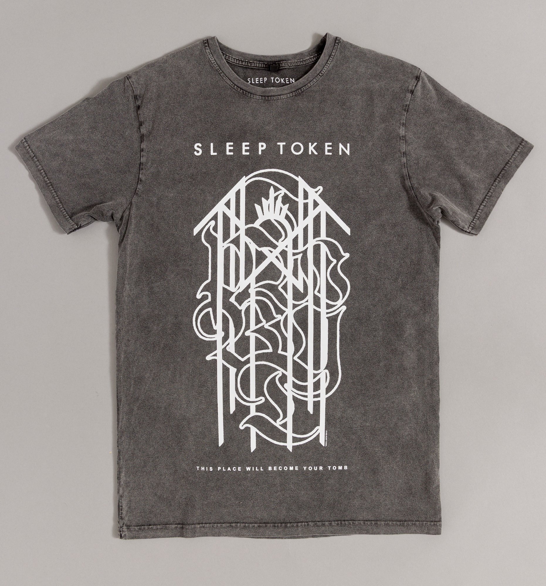 Sleep Token Tomb Sigil Stone Wash Charcoal T-Shirt