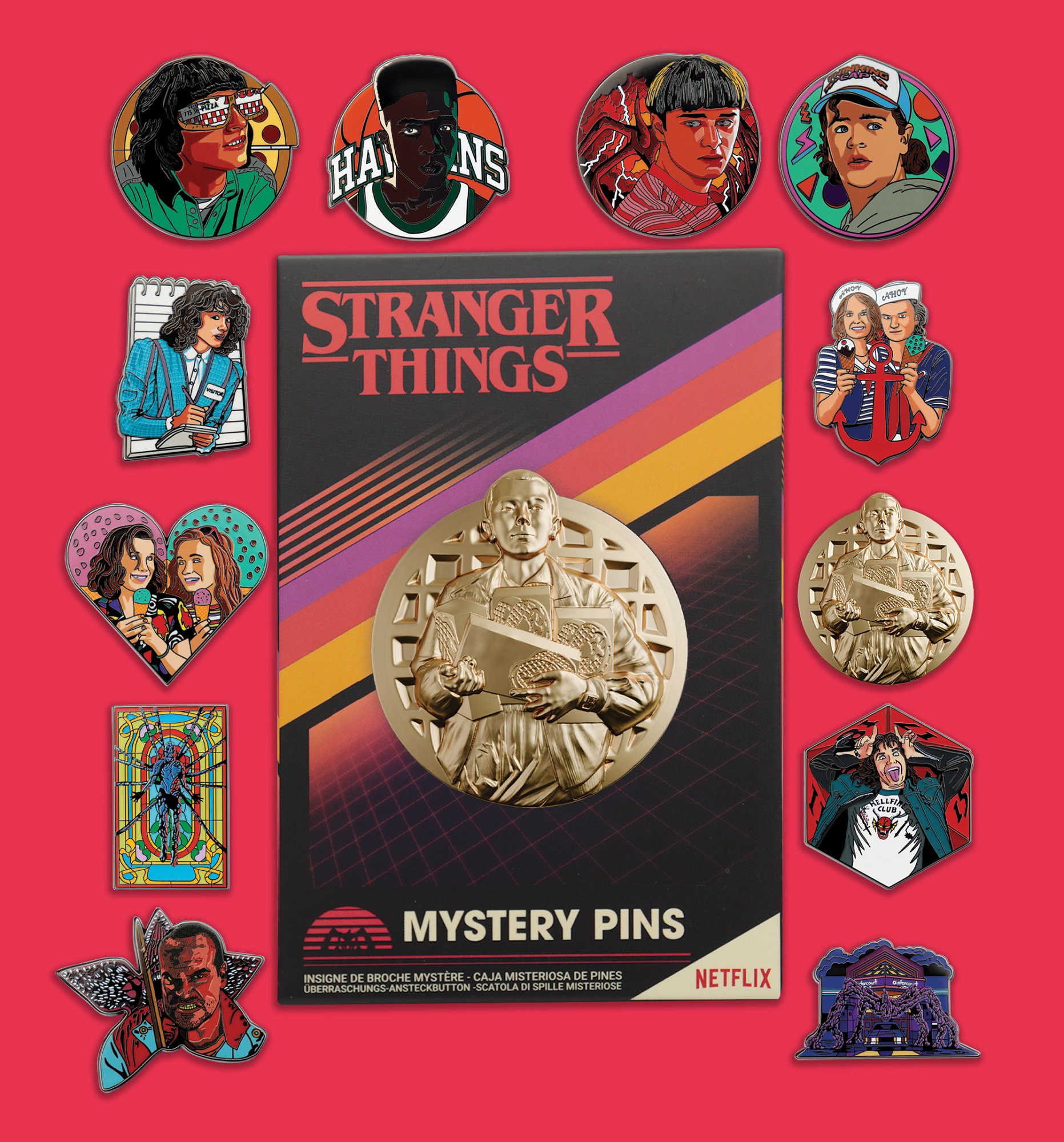 Stranger Things Mystery Pin Badges