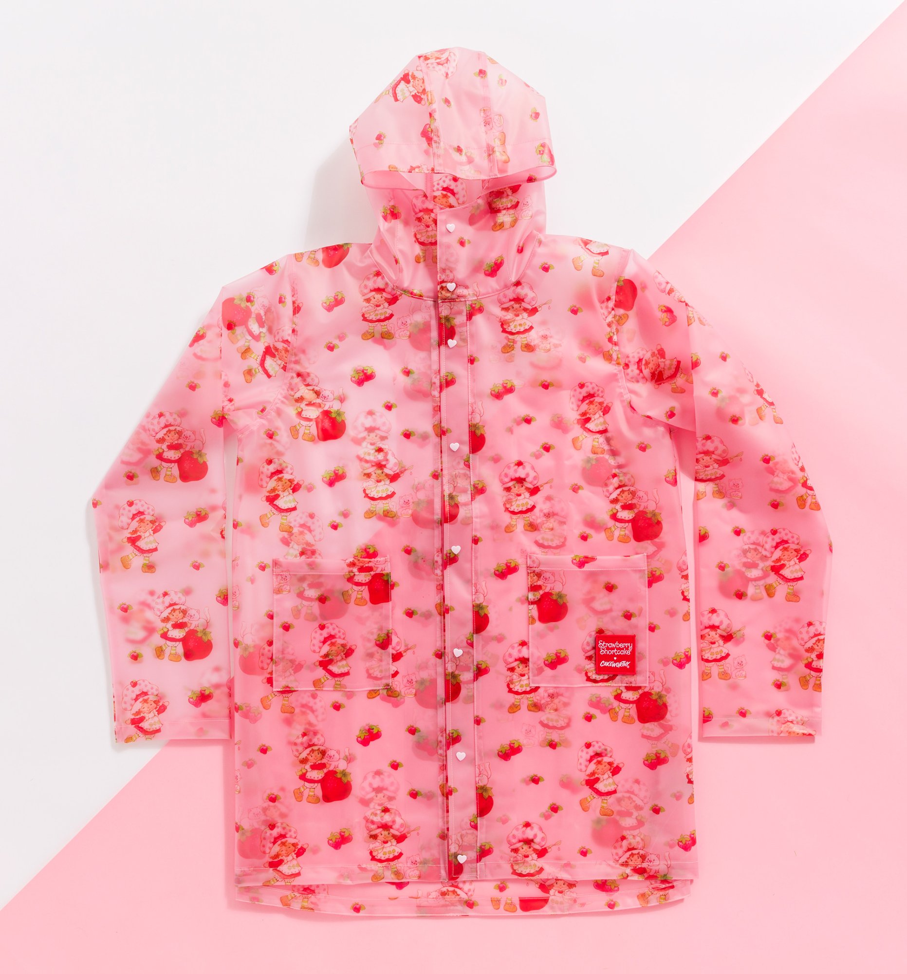 Strawberry Shortcake Rain Jacket from Cakeworthy