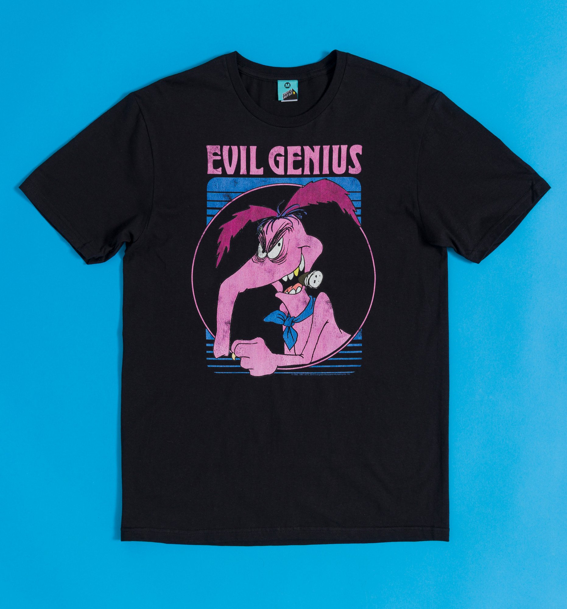The Raccoons Cyril Sneer Evil Genius Black T-Shirt