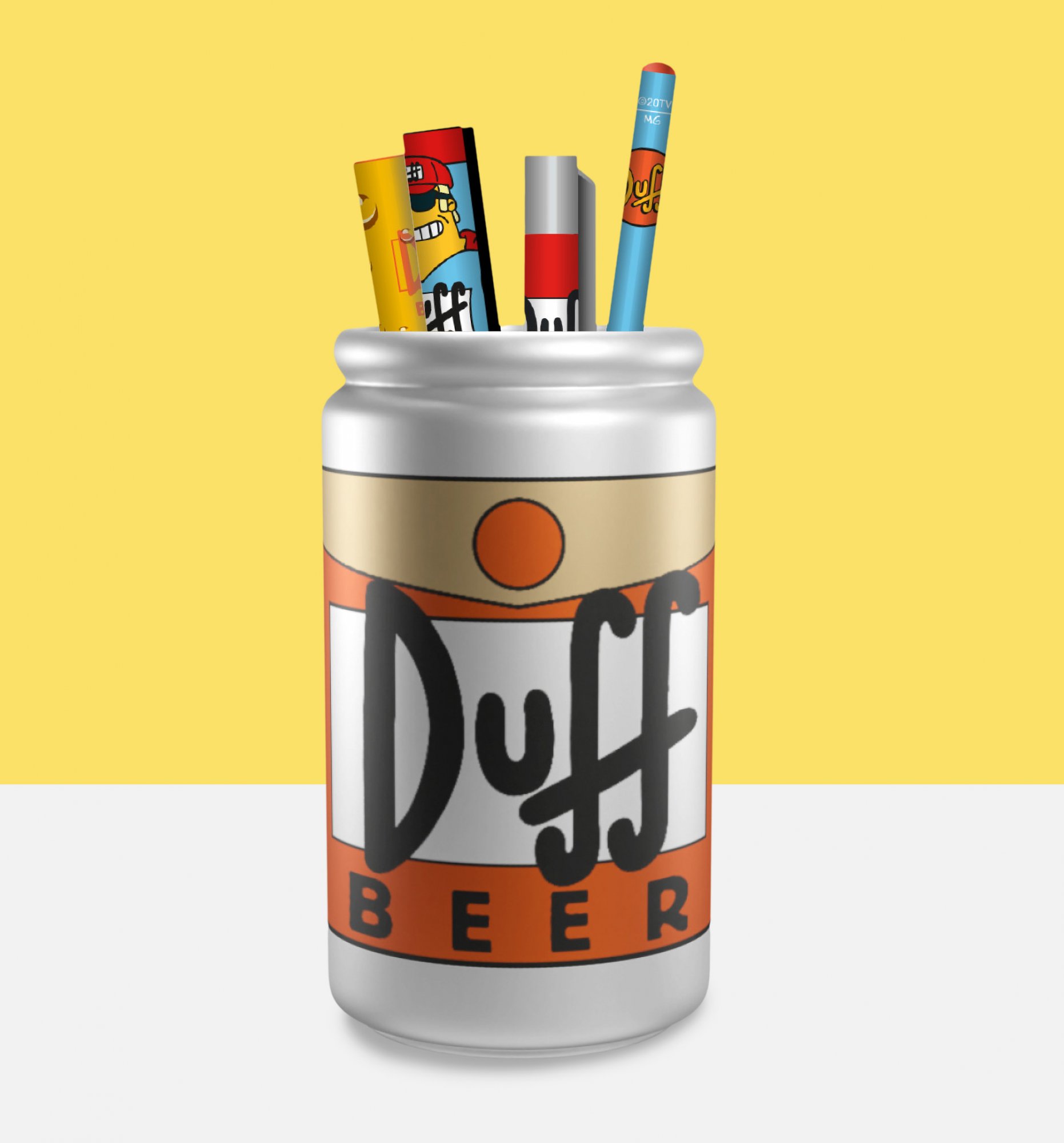 The Simpsons Duff Can Pen Pot & Writing Set