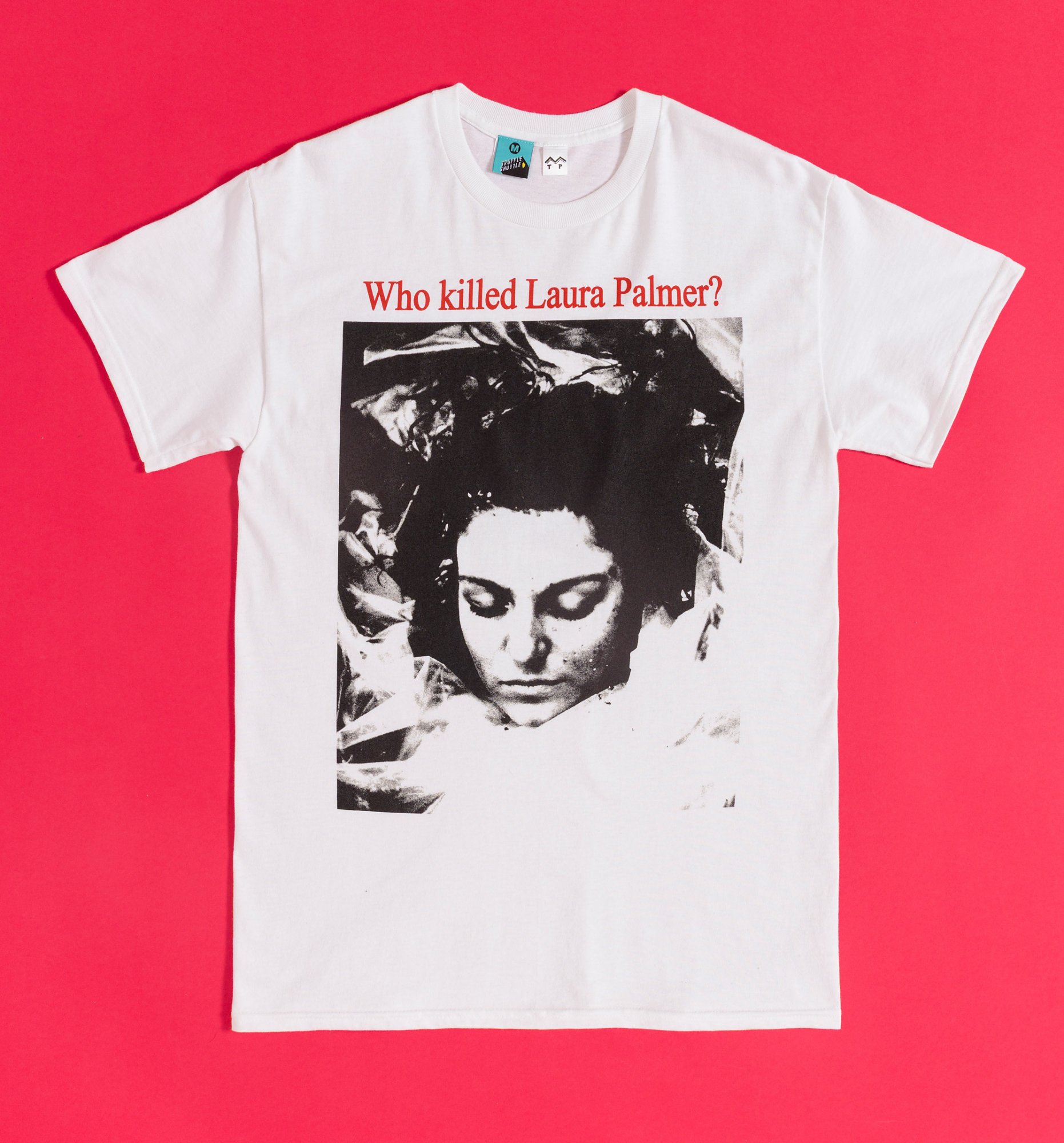 Twin Peaks Who Killed Laura Palmer? White T-Shirt with Back Print