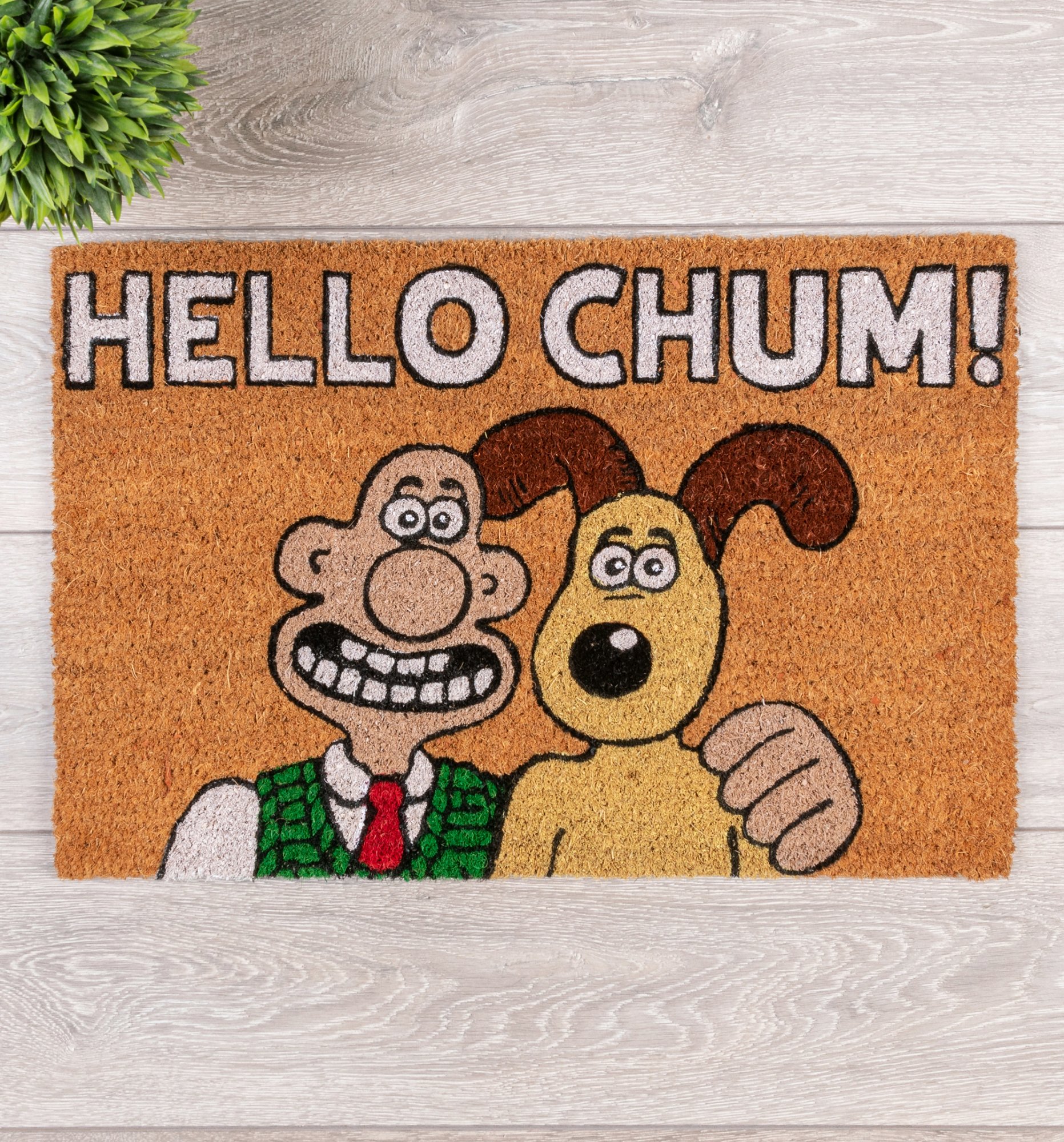Wallace & Gromit Hello Chum Door Mat
