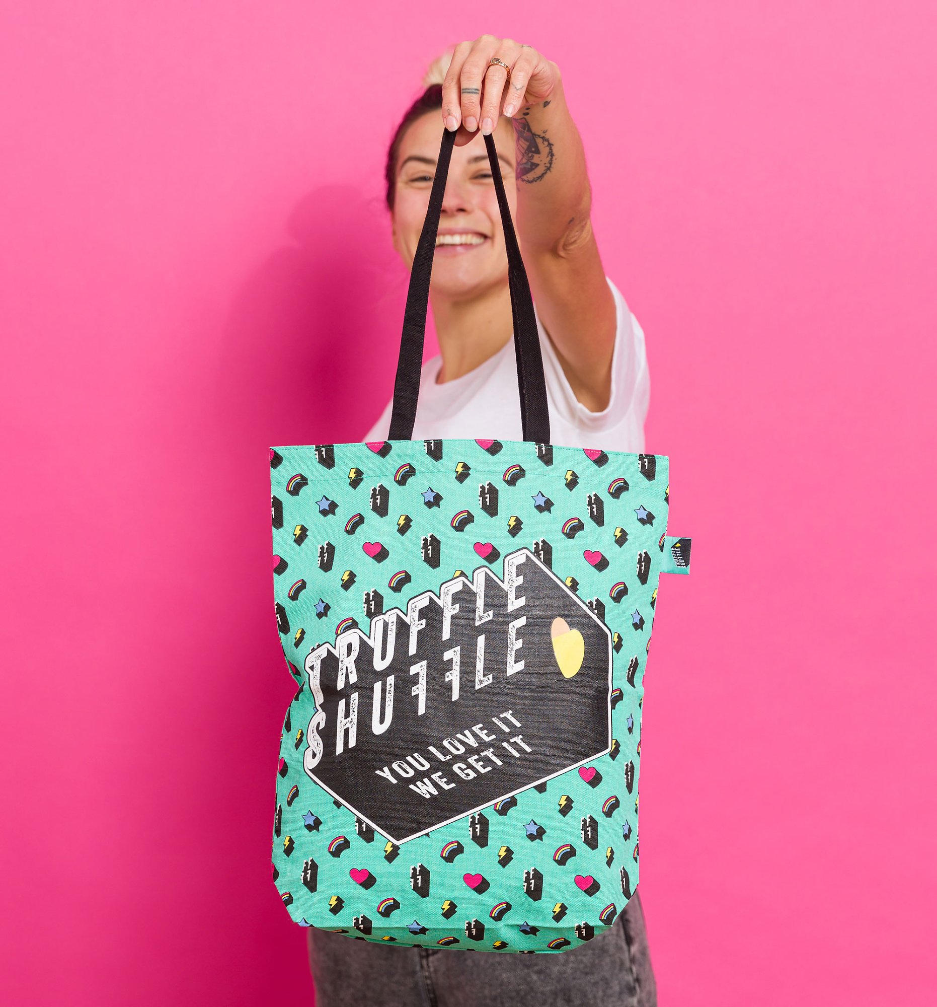 TruffleShuffle All Over Print Tote Bag